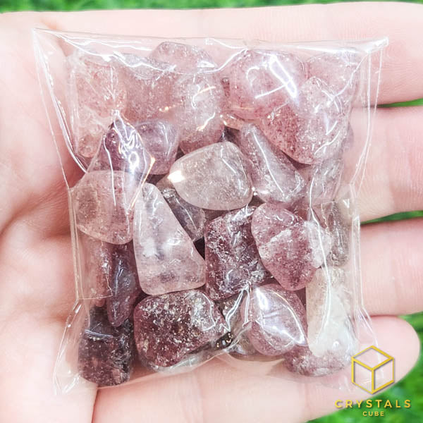 Strawberry Quartz Chips – Crystal Tale